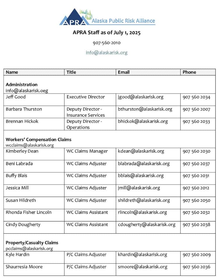 Resources | Alaska Public Risk Alliance (APRA)